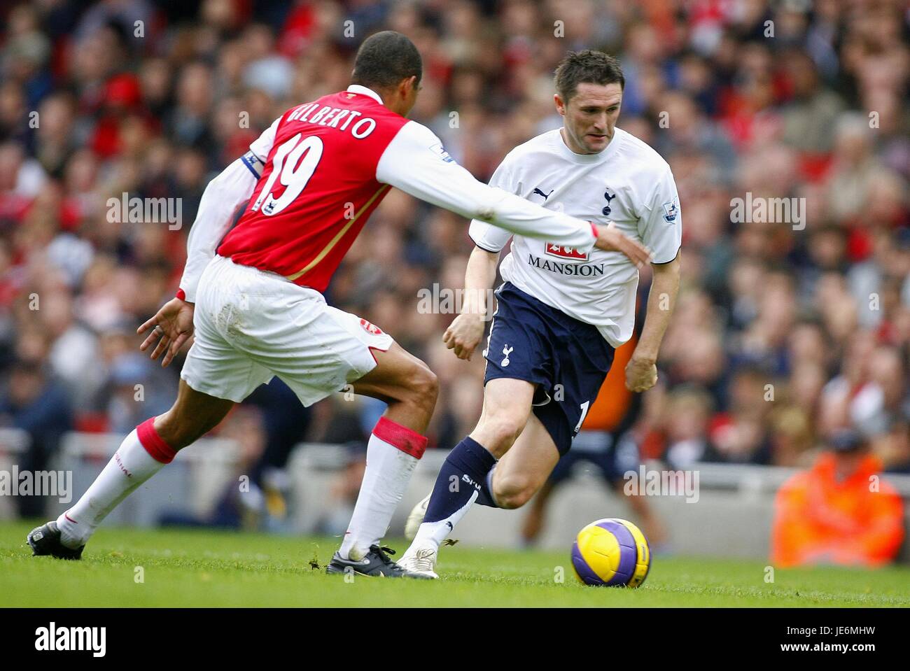 ROBBIE KEANE & GILBERTO SILVA TOTTENHAM HOTSPUR FC EMIRATES STADIUM ...