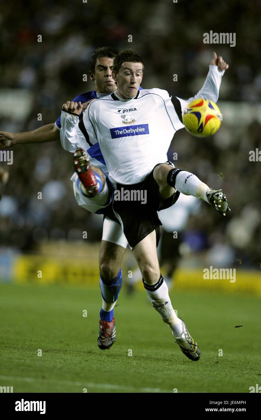 DERBY V IPSWICH IPSWICH'S SIMON WALTON SHADOWS PRIDE PARK DERBY GREAT ...