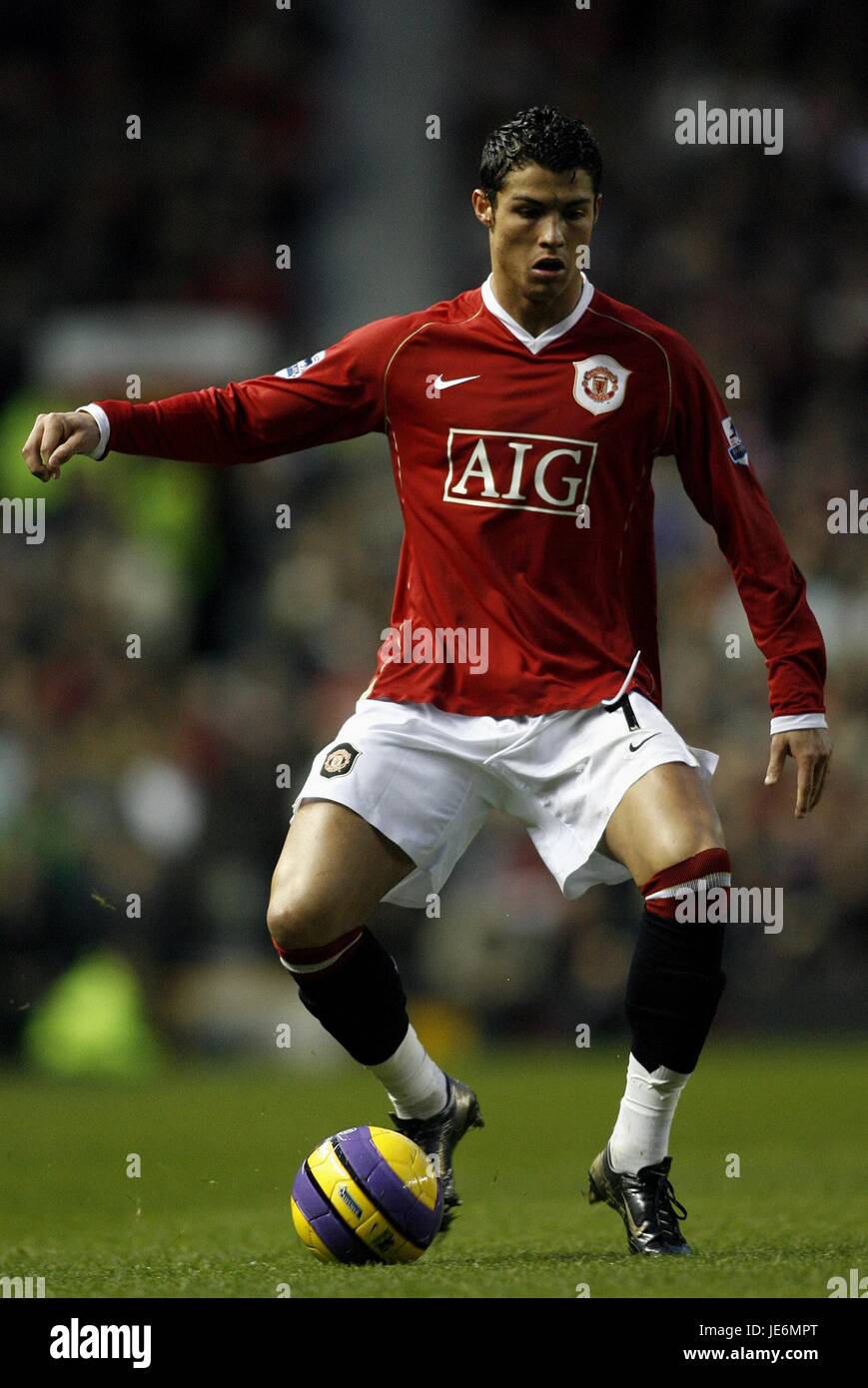 CRISTIANO RONALDO MANCHESTER UNITED FC OLD TRAFFORD MANCHESTER ENGLAND ...