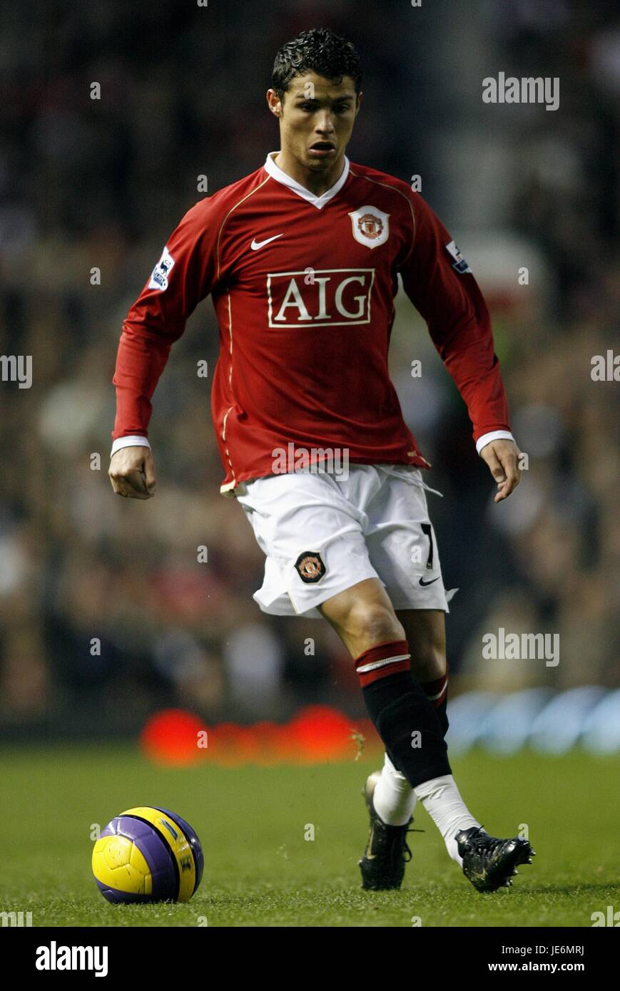 CRISTIANO RONALDO MANCHESTER UNITED FC OLD TRAFFORD MANCHESTER ENGLAND ...