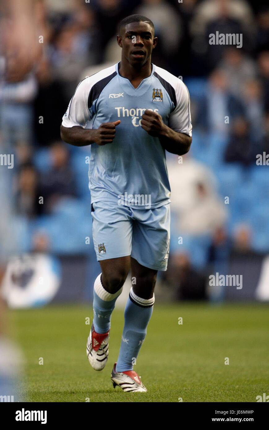 MICAH RICHARDS MANCHESTER CITY FC CITY OF MANCHESTER STADIUM MANCHESTER ...