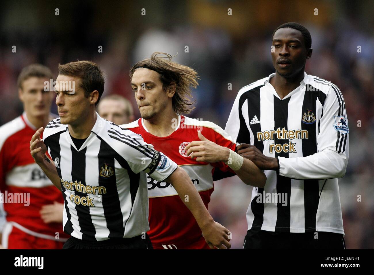 AMEOBI PARKER WOODGATE MIDDLESBROUGH V NEWCASTLE RIVERSIDE STADIUM ...