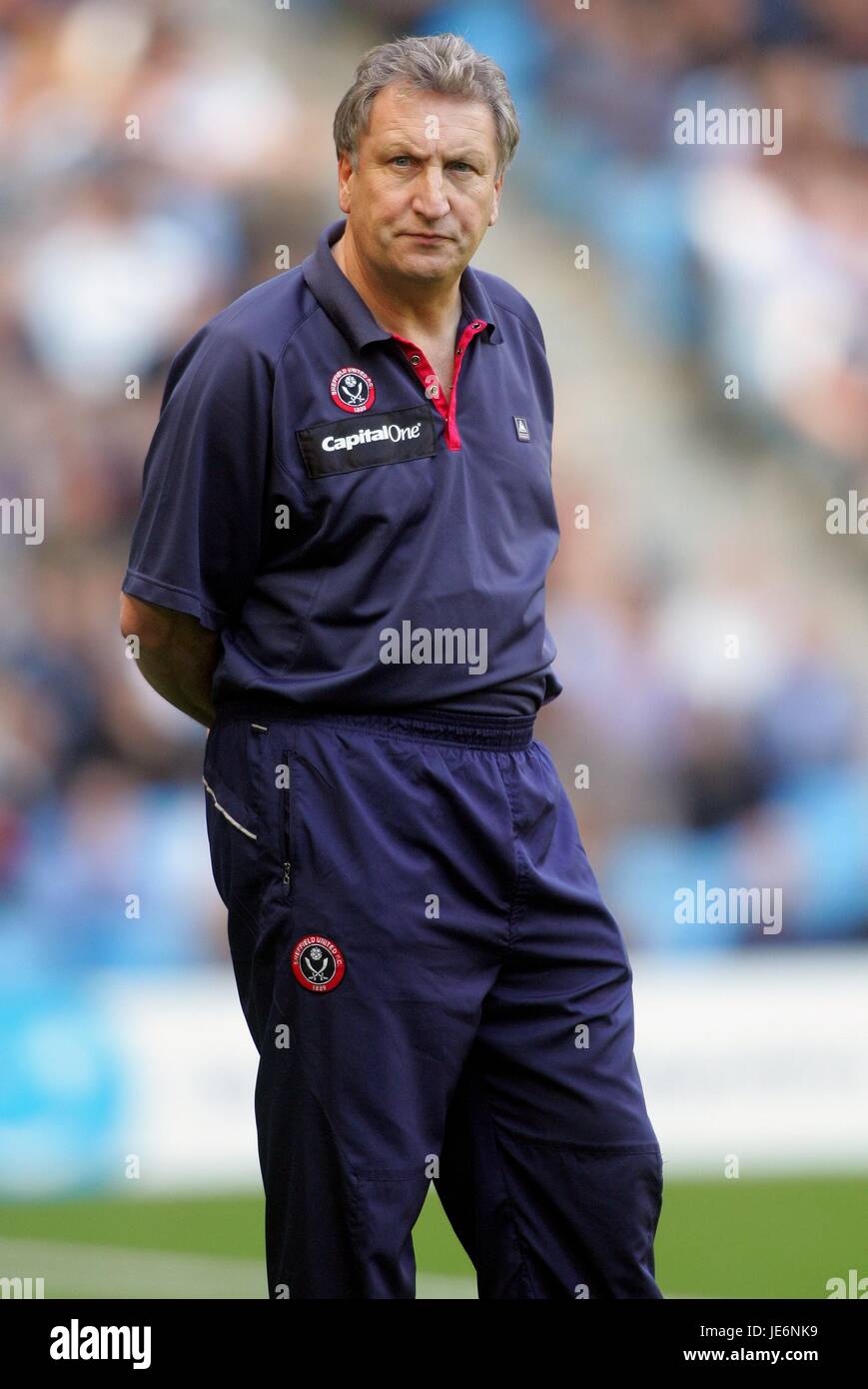 NEIL WARNOCK SHEFFIELD UNITED FC MANAGER CITY OF MANCHESTER STADIUM ...