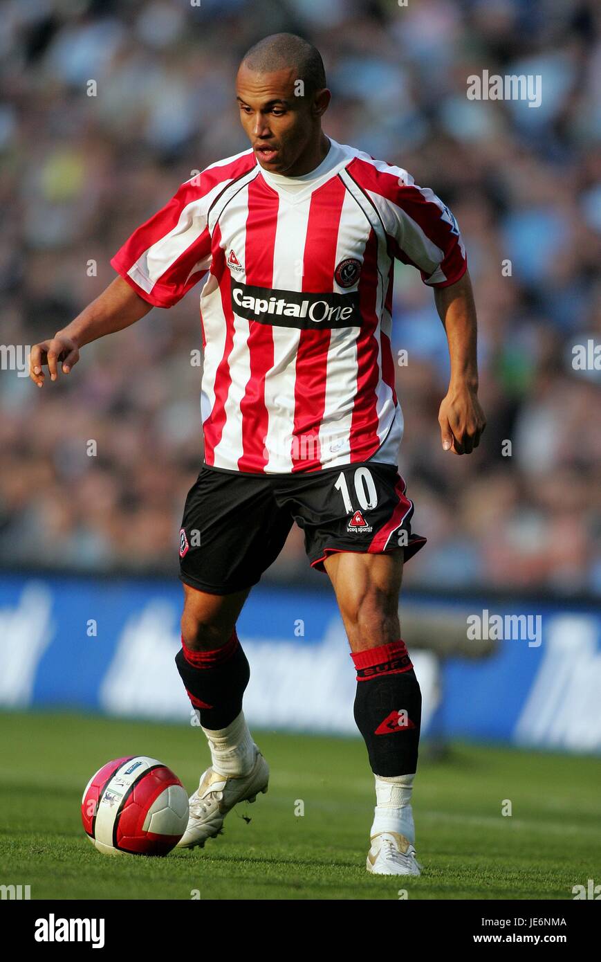 DANNY WEBBER SHEFFIELD UNITED FC CITY OF MANCHESTER STADIUM MANCHESTER ...