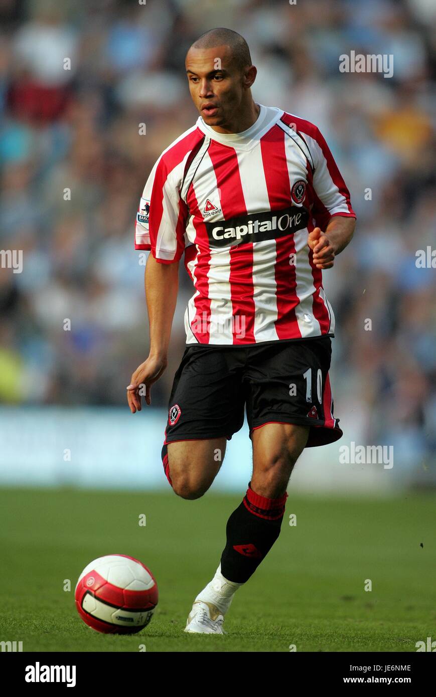 DANNY WEBBER SHEFFIELD UNITED FC CITY OF MANCHESTER STADIUM MANCHESTER ...