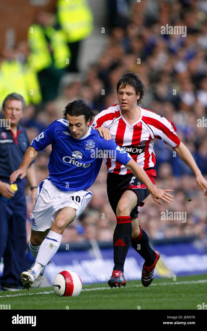 SIMON DAVIES & LEIGH BROMBY EVERTON V SHEFFIELD UNITED GOODISON PARK ...