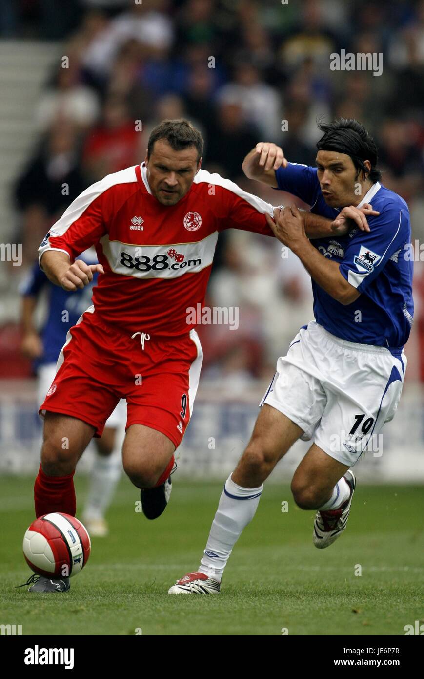 MARK VIDUKA & NUNO VALENTE MIDDLESBROUGH V EVERTON RIVERSIDE STADIUM ...