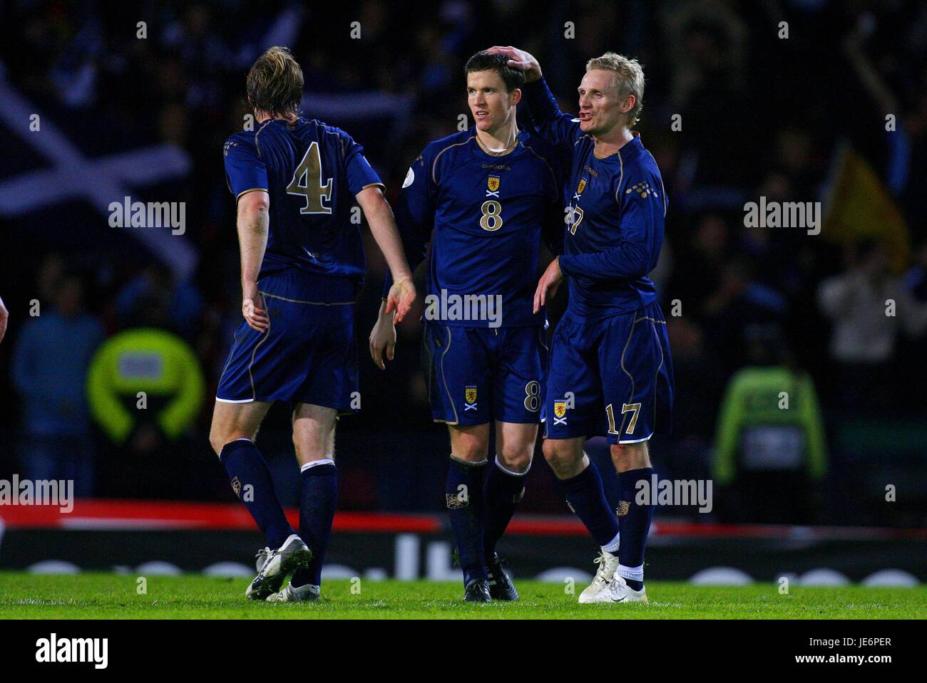 GARY CALDWELL & GARY TEALE SCOTLAND V FRANCE HAMPDEN PARK GLASGOW ...