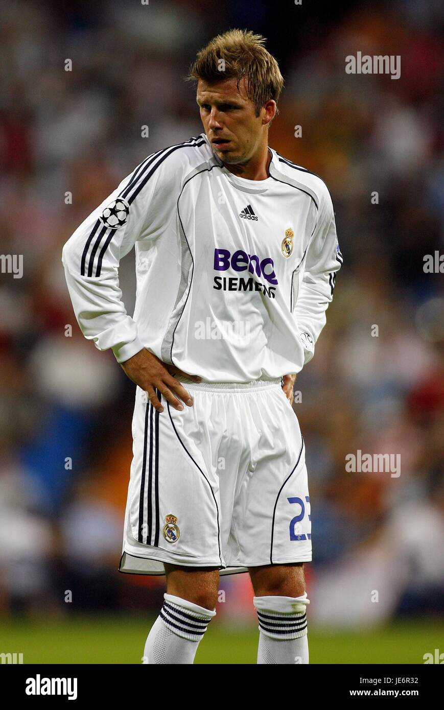 DAVID BECKHAM REAL MADRID CF THE BERNABEU MADRID SPAIN 26 September ...