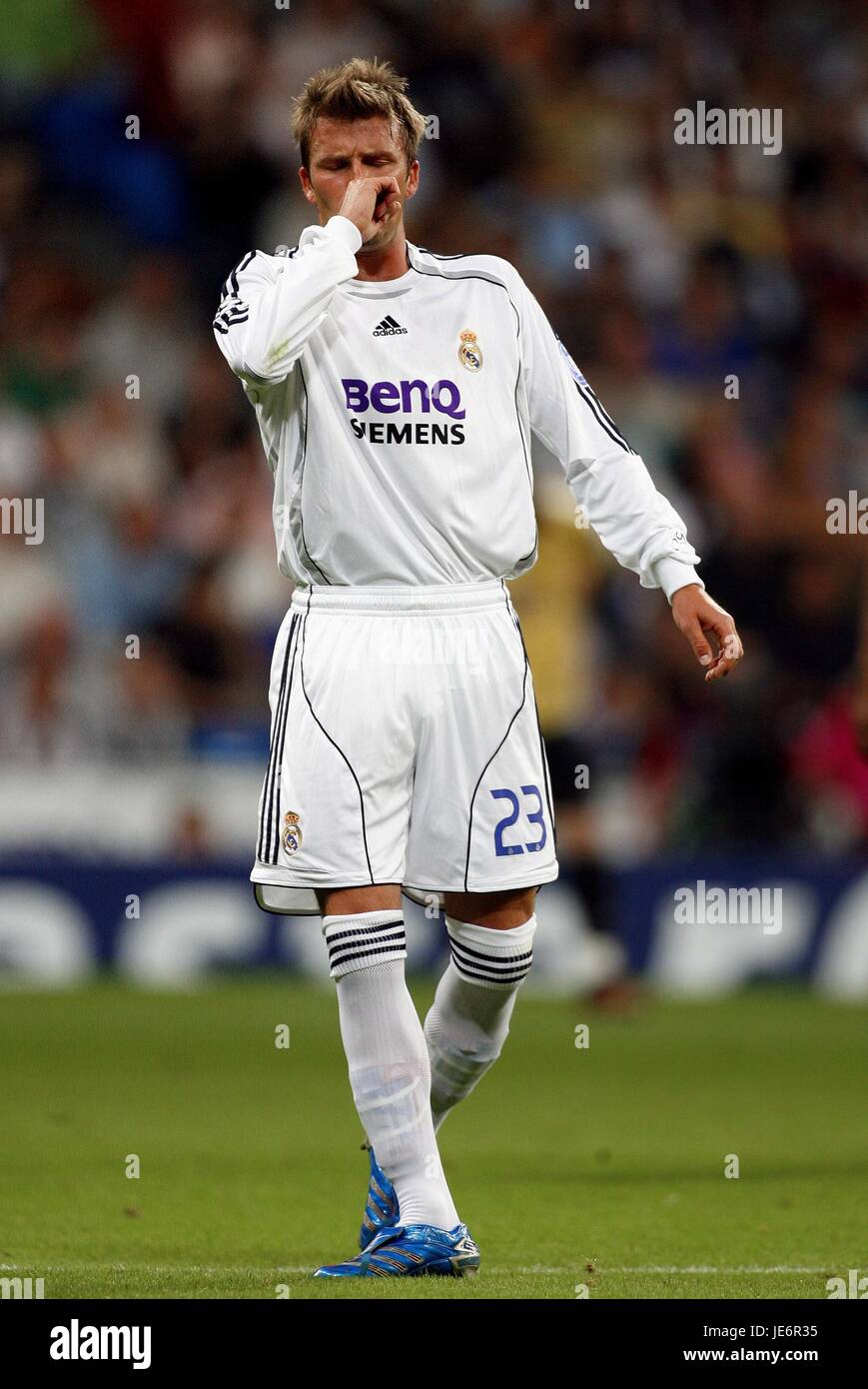 DAVID BECKHAM REAL MADRID CF THE BERNABEU MADRID SPAIN 26 September ...
