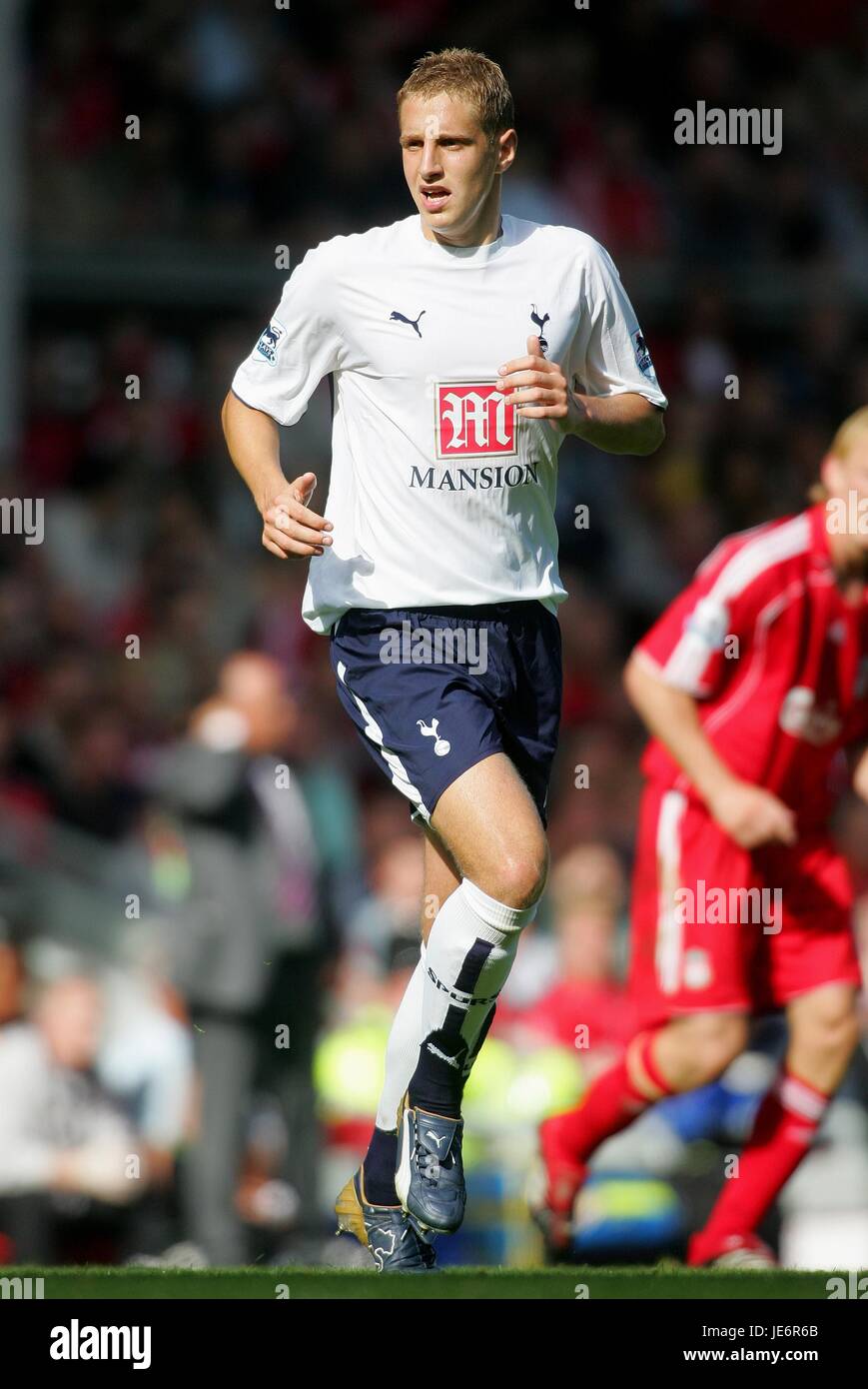 MICHAEL DAWSON TOTTENHAM HOTSPUR FC ANFIELD LIVERPOOL ENGLAND 23 ...