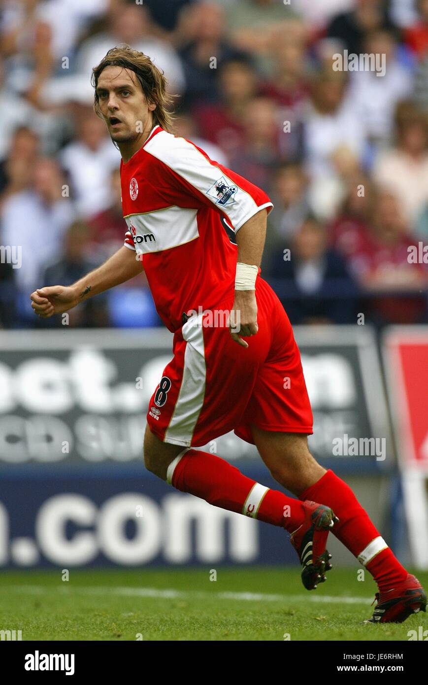 JONATHAN WOODGATE MIDDLESBROUGH FC REEBOK STADIUM BOLTON ENGLAND 16 ...
