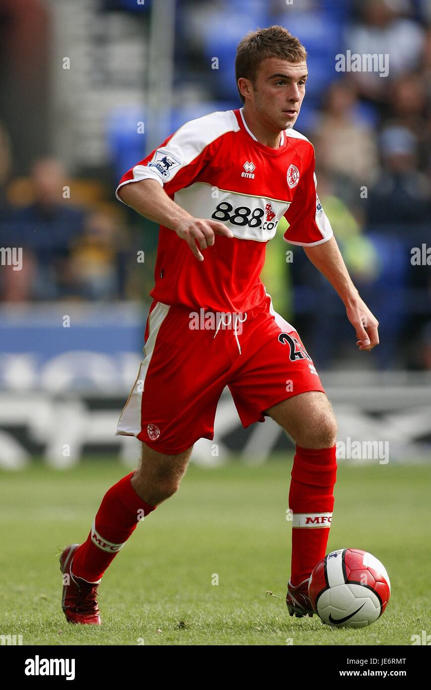 JAMES MORRISON MIDDLESBROUGH FC REEBOK STADIUM BOLTON ENGLAND 16 ...