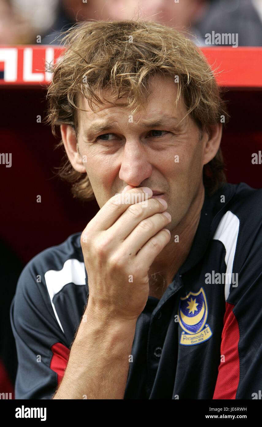 TONY ADAMS PORTSMOUTH ASSISTANT MANAGER THE VALLEY STADIUM LONDON ...