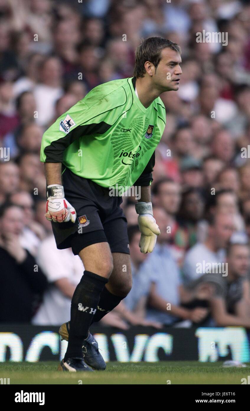 ROY CARROLL WEST HAM UNITED GOALKEEPER UPTON PARK STADIUM LONDON ...