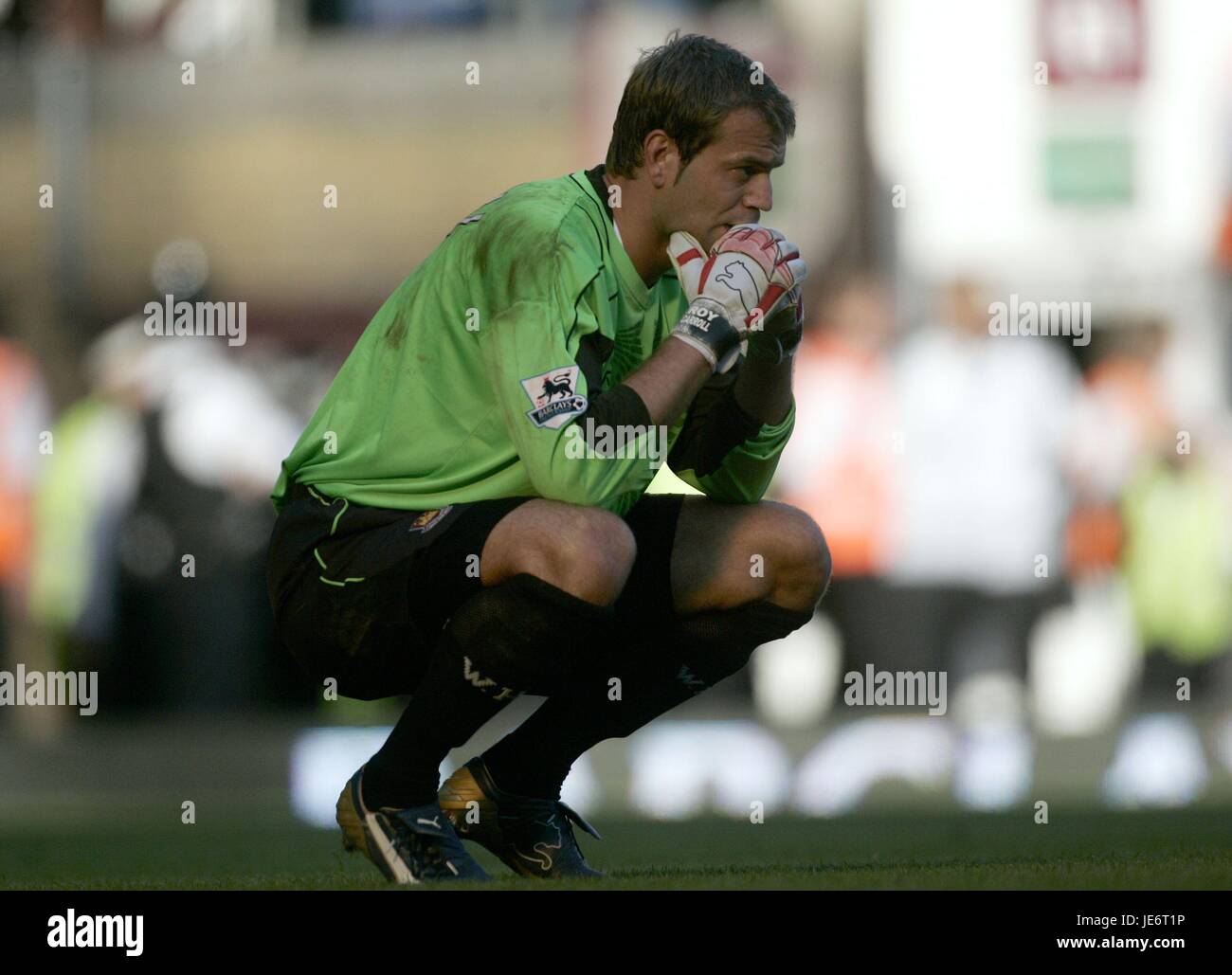 ROY CARROLL WEST HAM UNITED GOALKEEPER UPTON PARK STADIUM LONDON ...