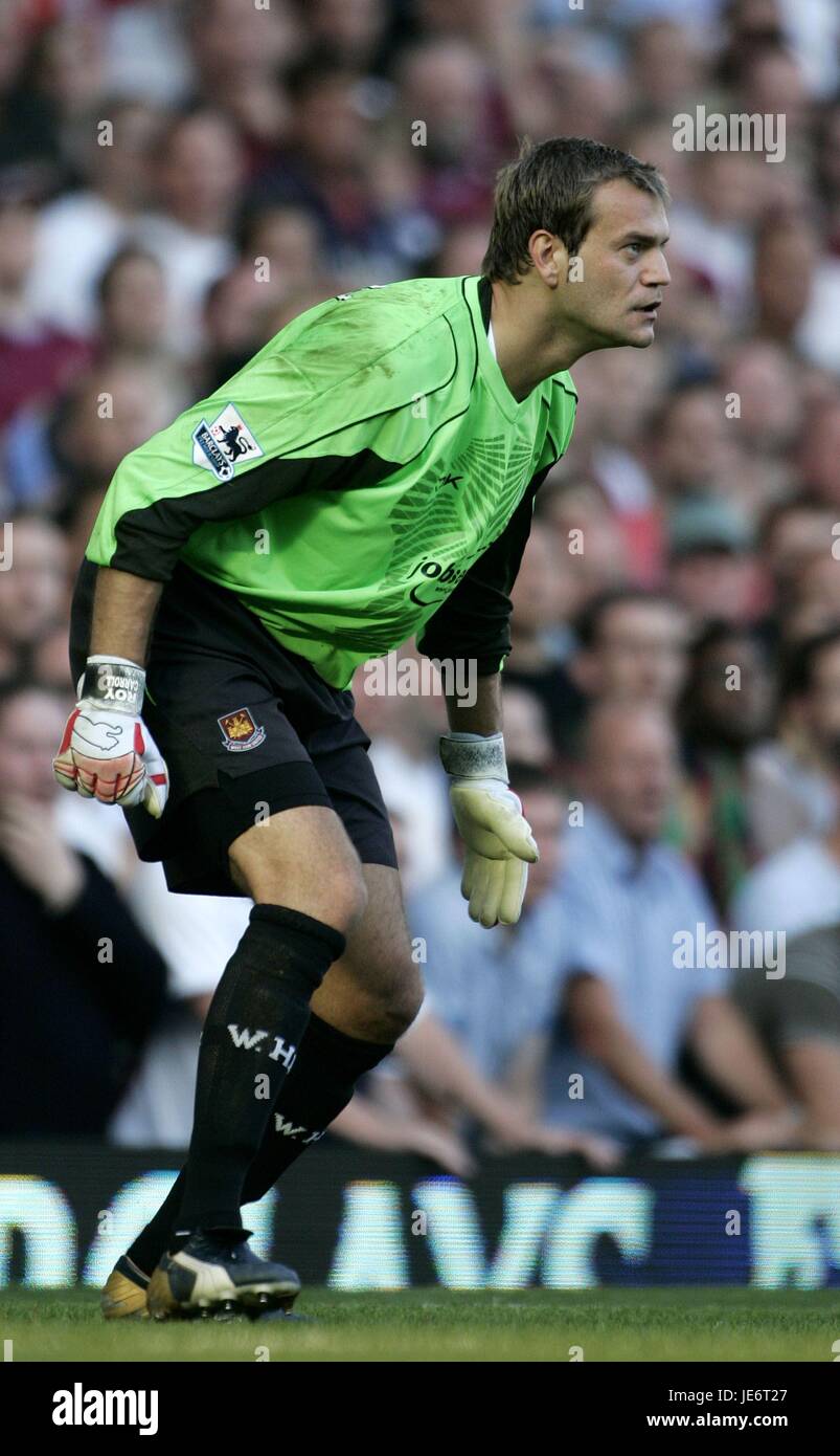 ROY CARROLL WEST HAM UNITED GOALKEEPER UPTON PARK STADIUM LONDON ...
