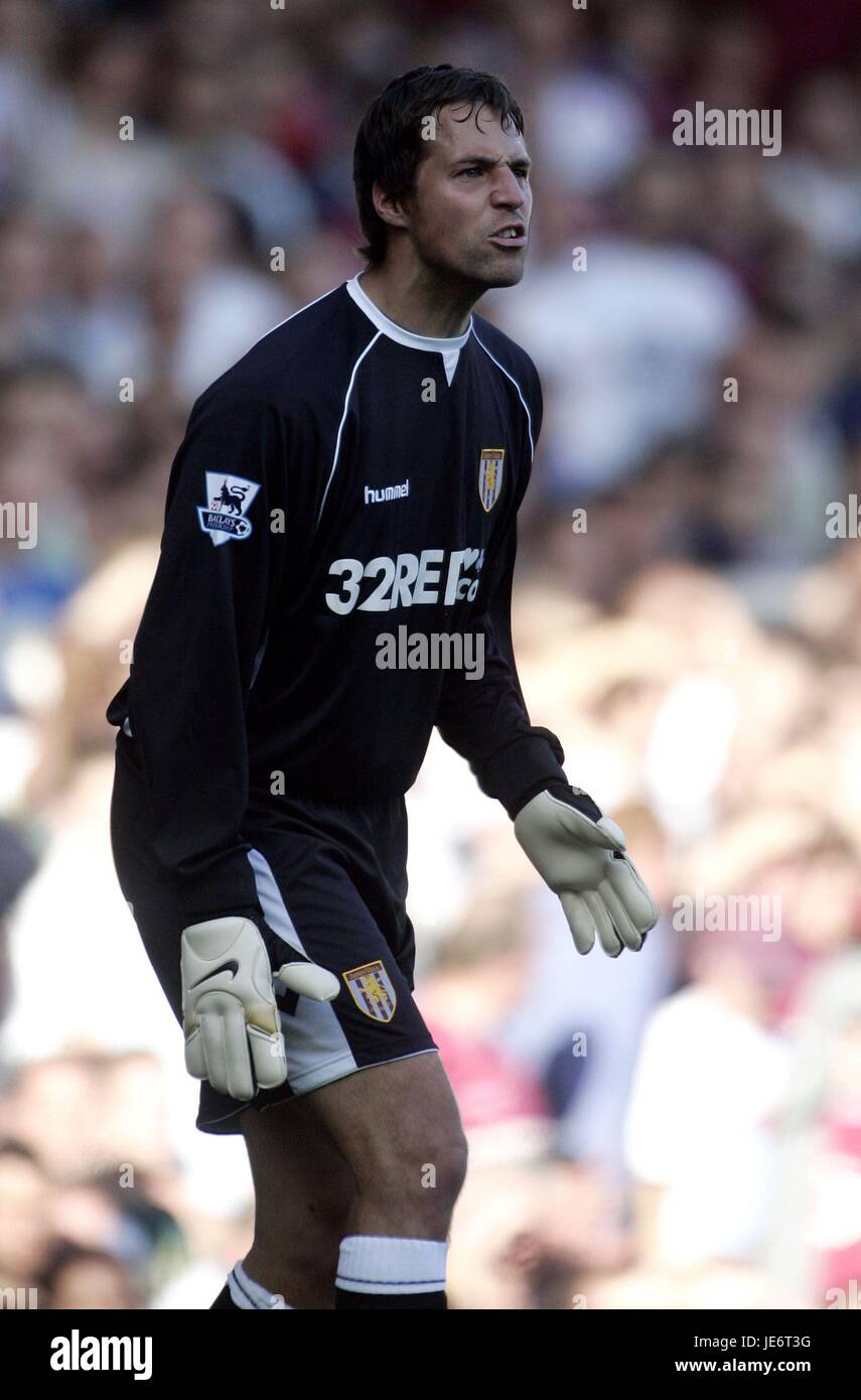 THOMAS SORENSEN ASTON VILLA GOALKEEPER UPTON PARK STADIUM LONDON ...