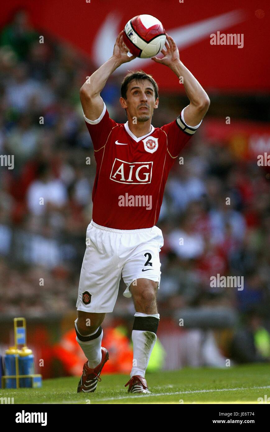 GARY NEVILLE MANCHESTER UNITED FC OLD TRAFFORD MANCHESTER ENGLAND 09 ...