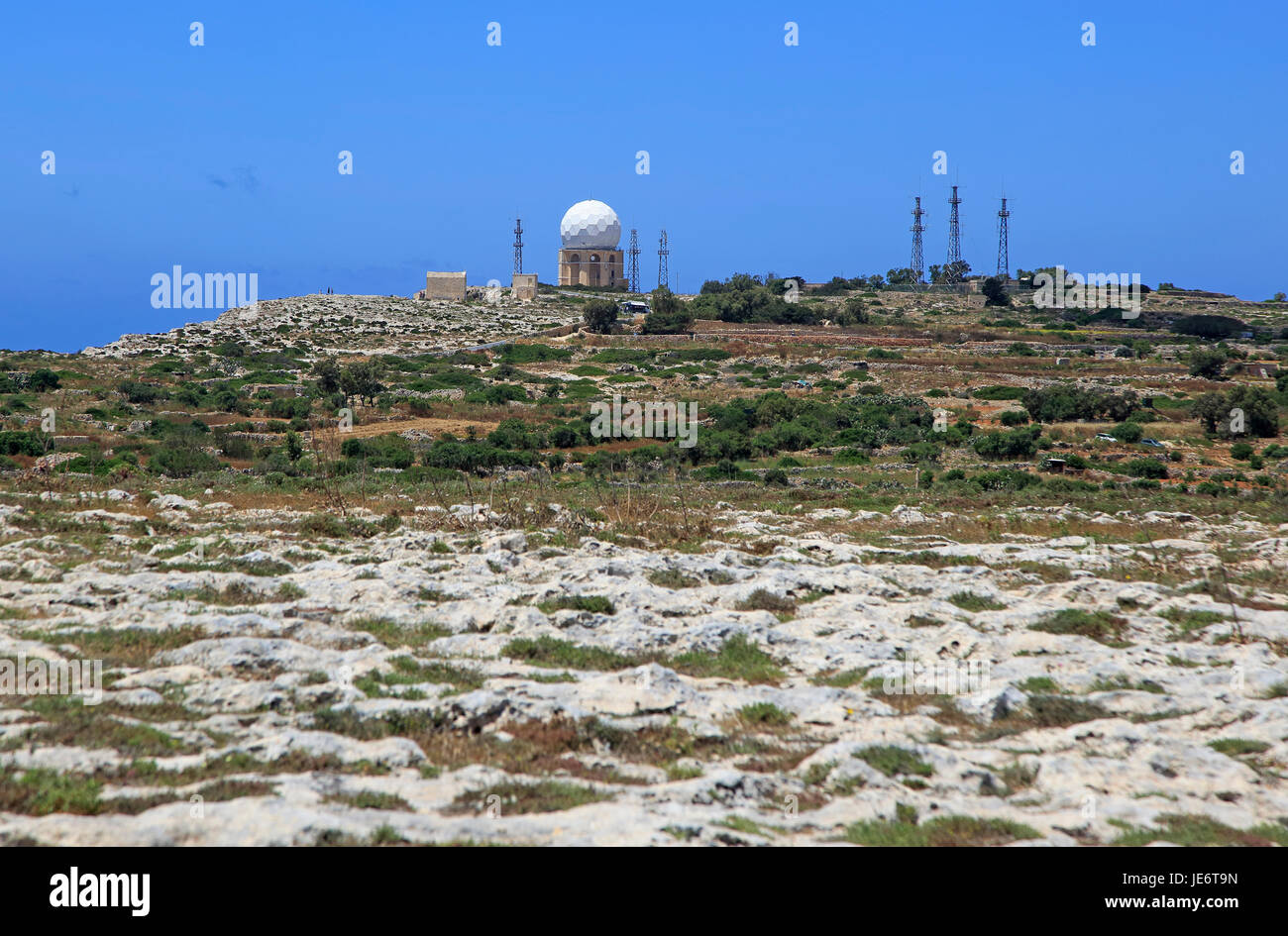 Air Traffic Services Had-Dingli Radar Station, Dingli, Malta Stock ...