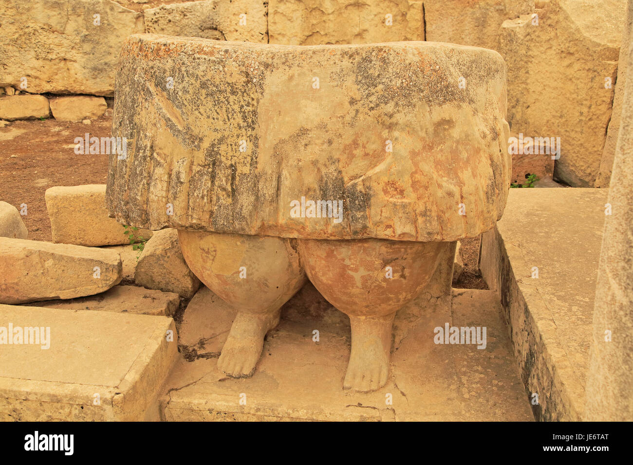 Tarxien neolithic megalithic prehistoric temple complex site, Malta ...