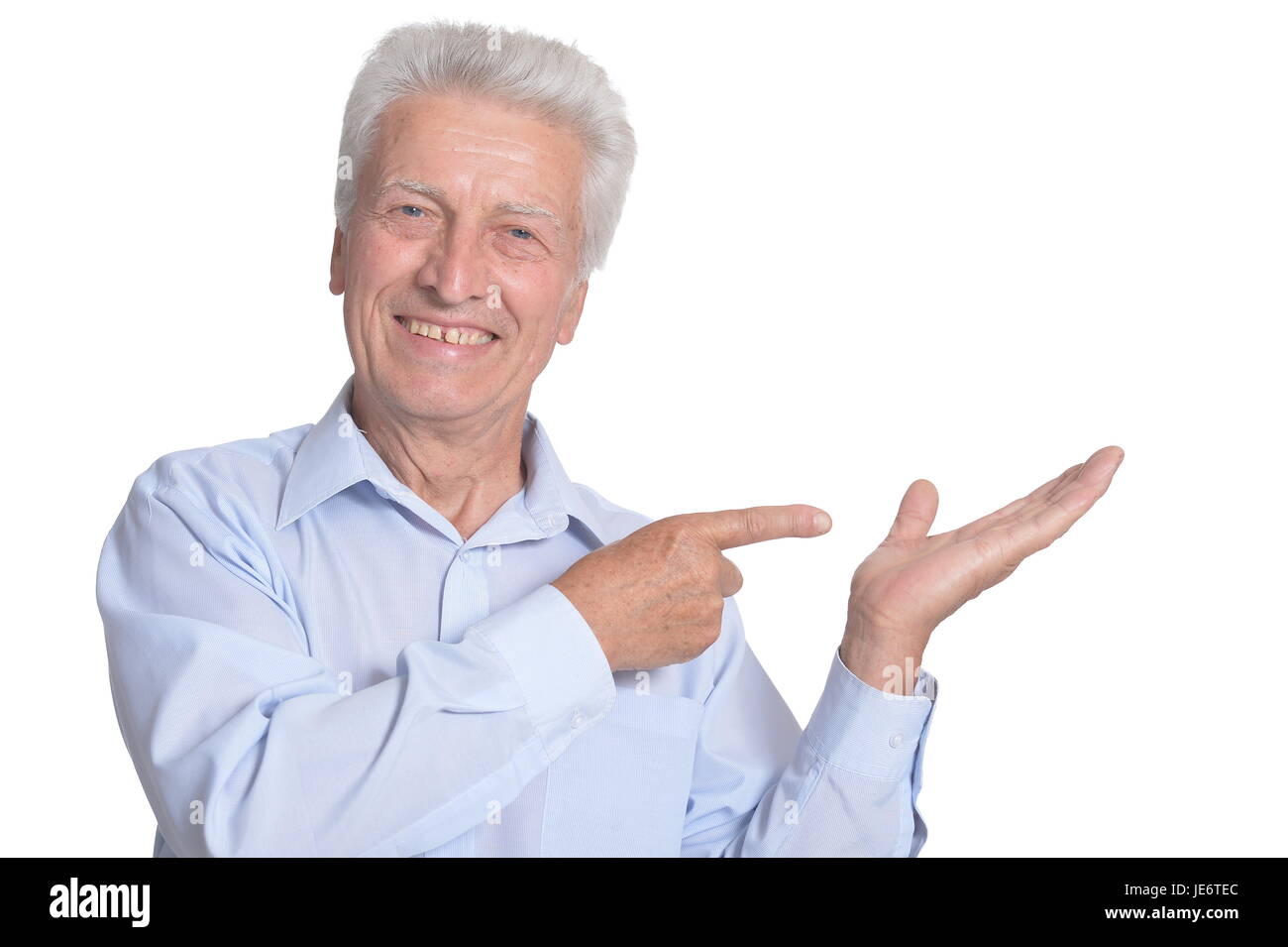 Portrait of handsome senior man Stock Photo - Alamy