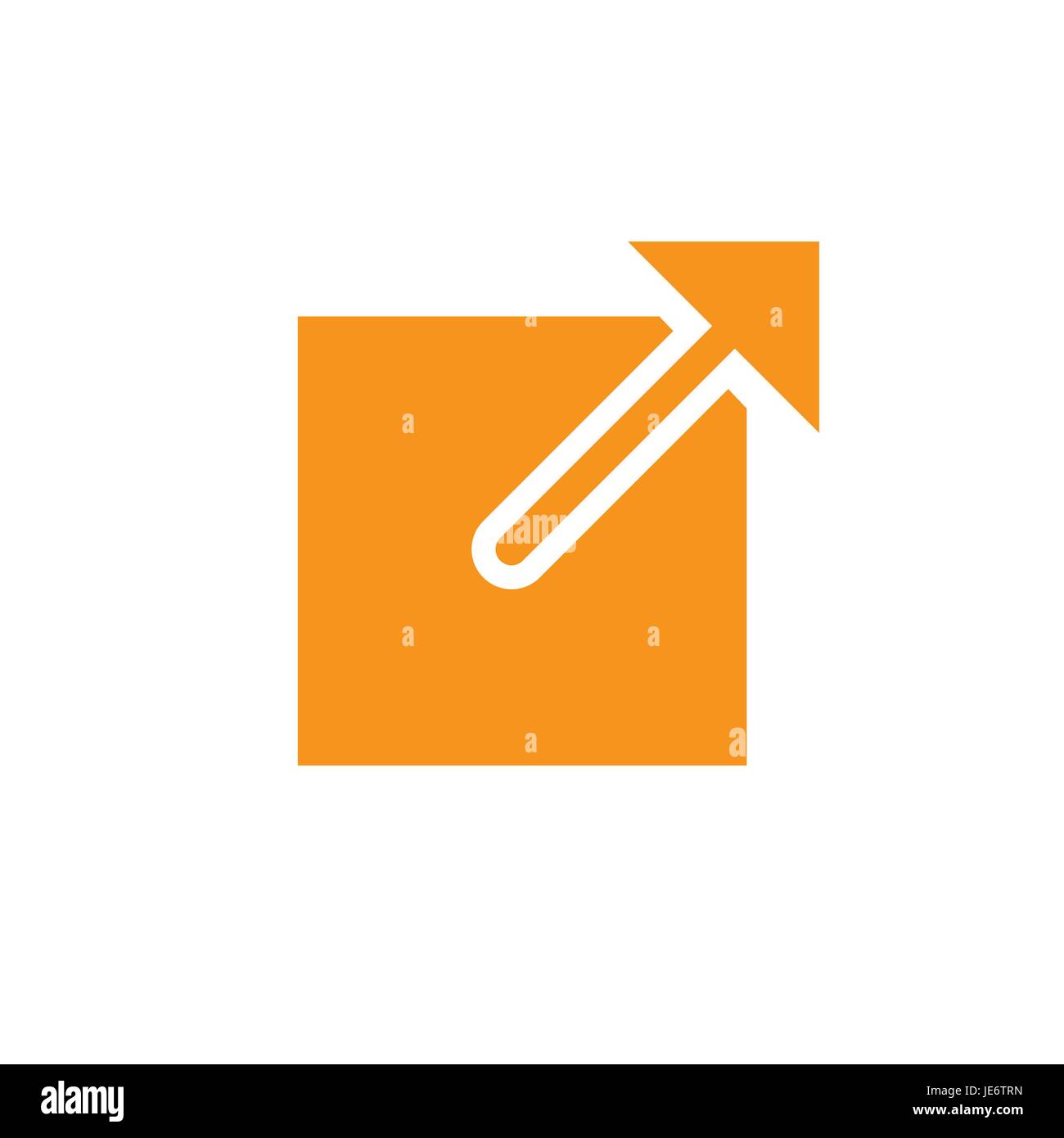 External Link Icon with arrow - external website link Stock Vector ...