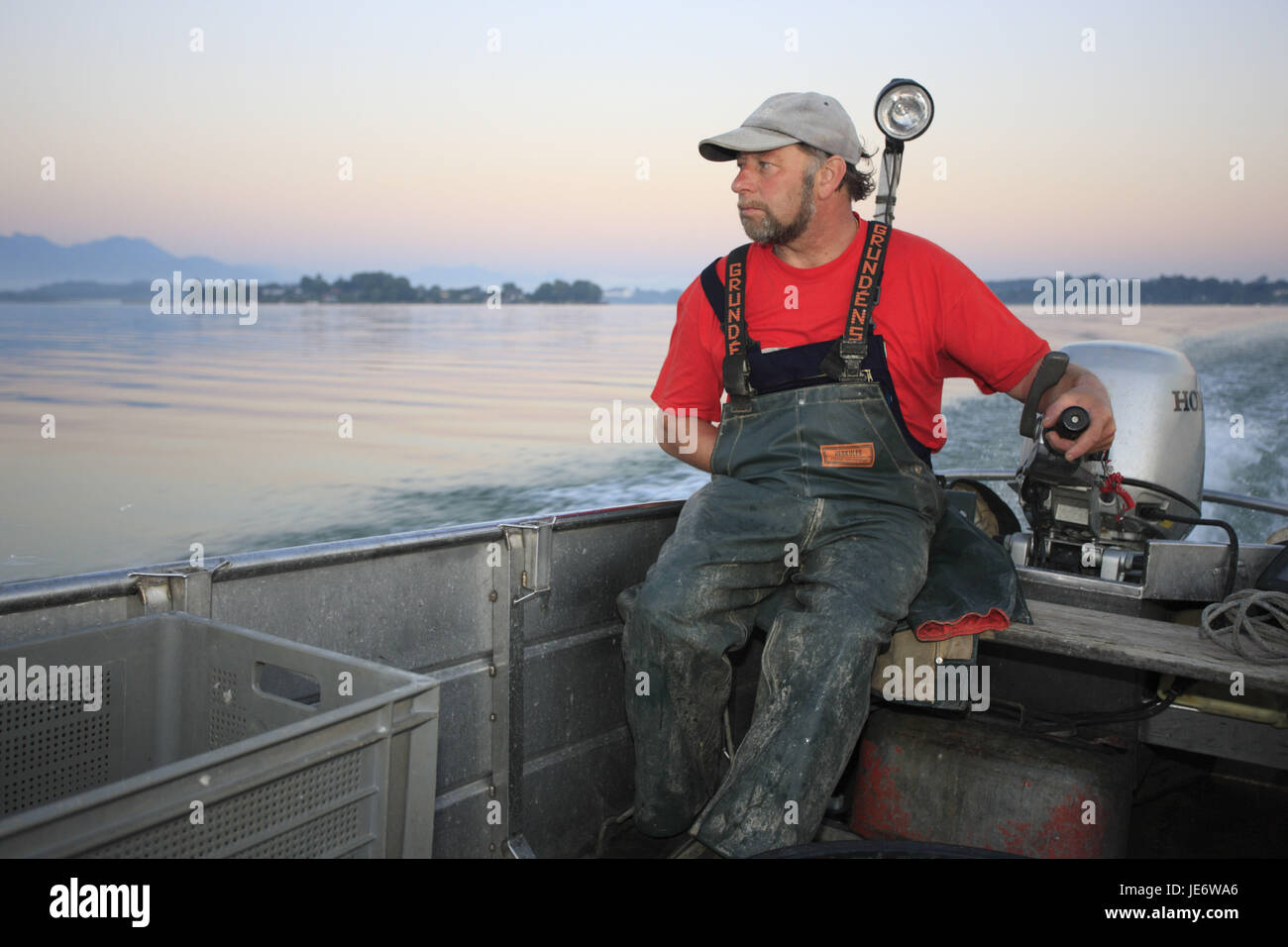 Germany, Bavaria, Upper Bavaria, Chiemgau, Lake Chiem, Lake Chiem ...