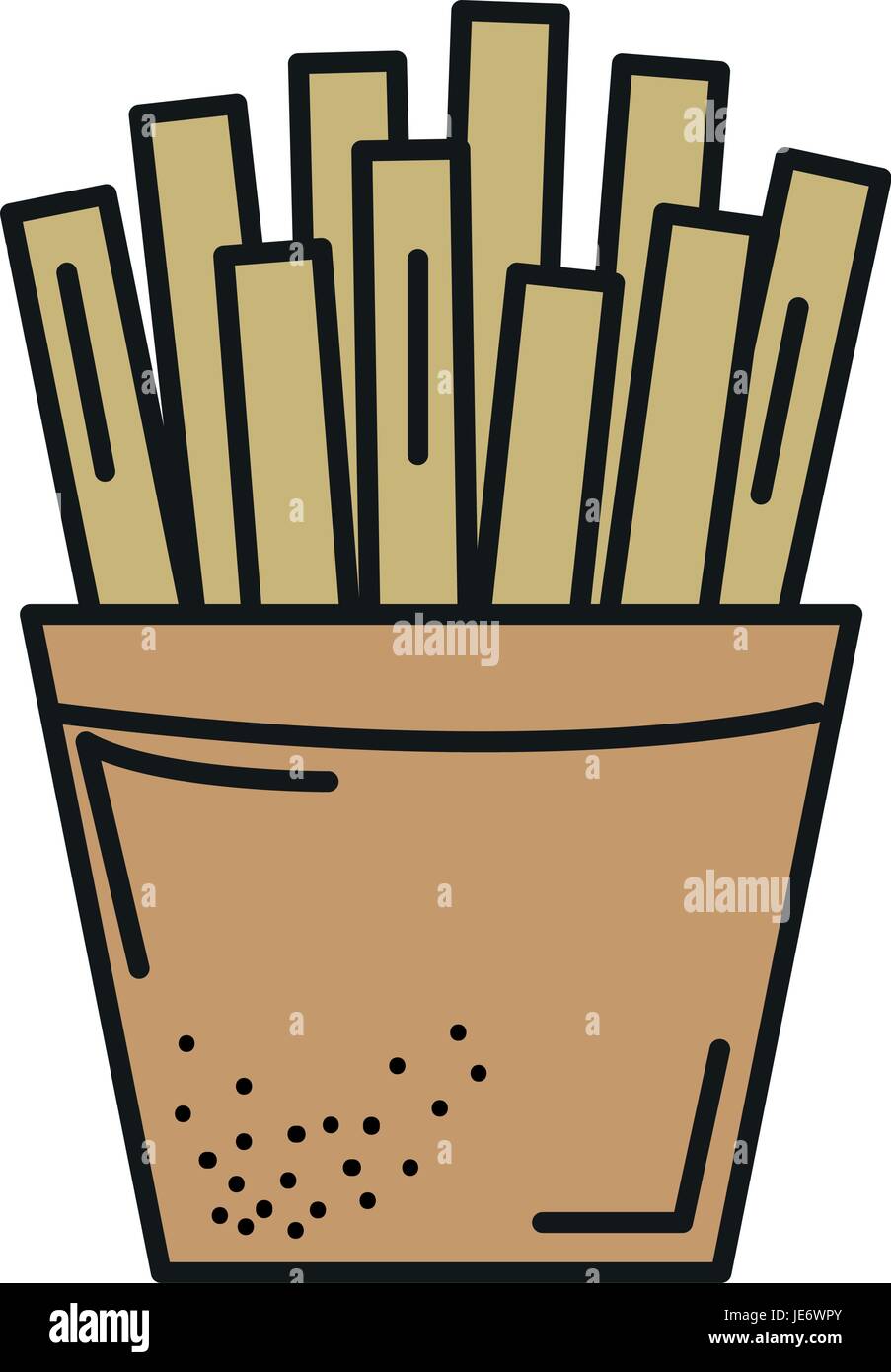 potatoes fries isolated icon Stock Vector Image & Art - Alamy