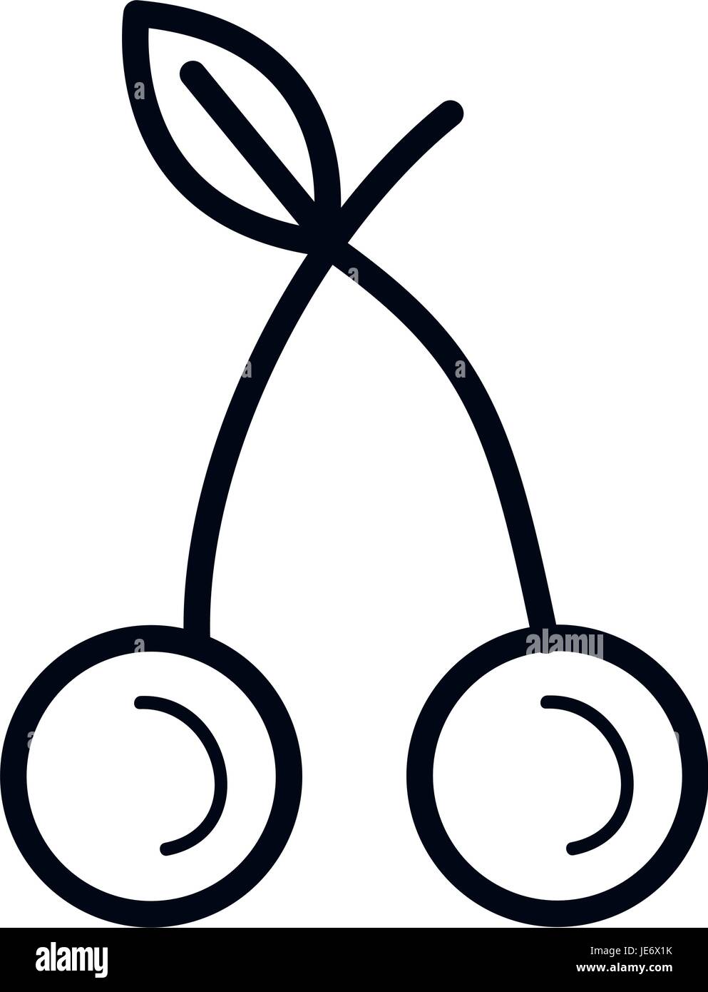 cherry fresh fruit icon Stock Vector Image & Art - Alamy