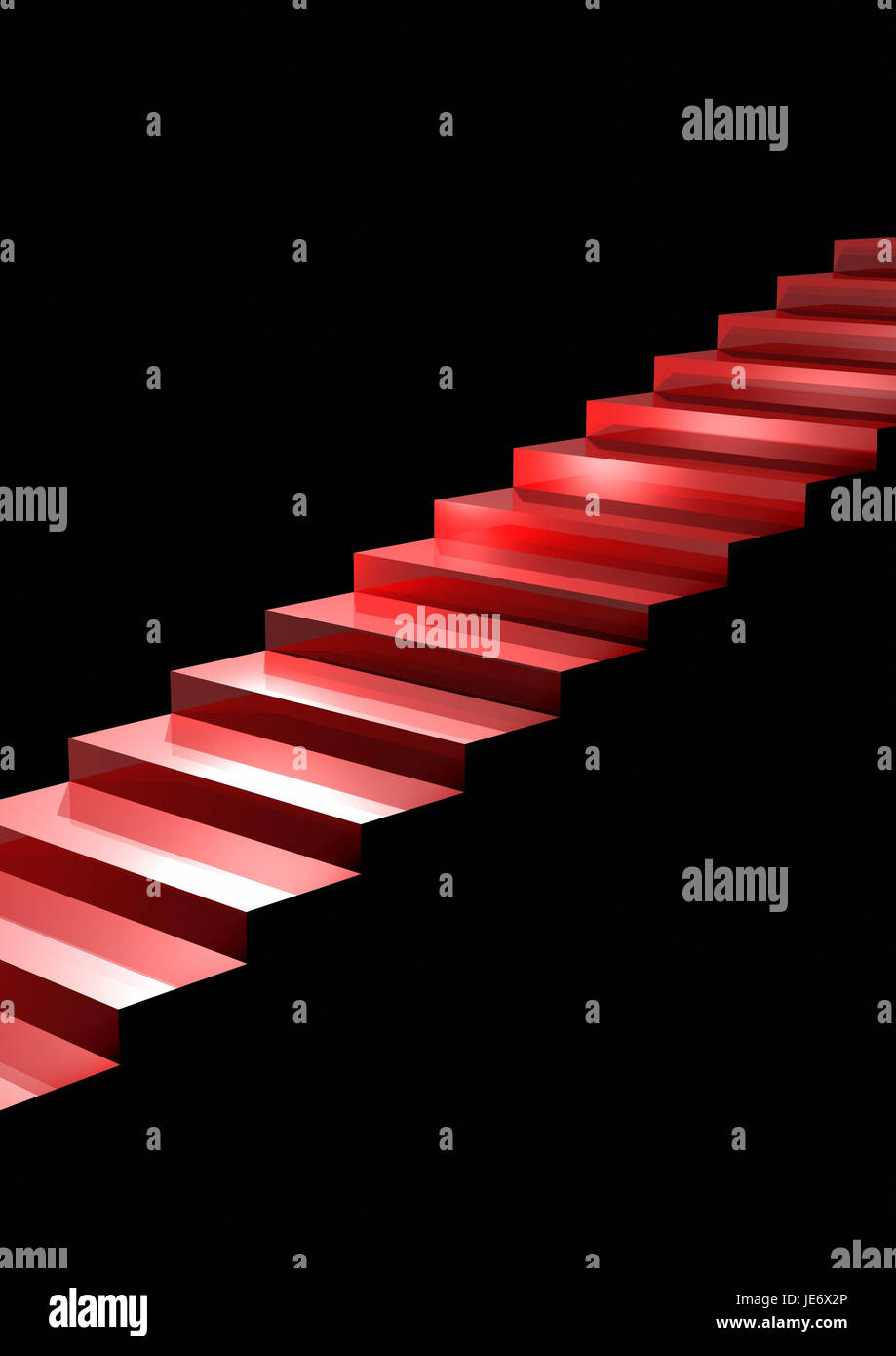 Red stairs hi-res stock photography and images - Alamy