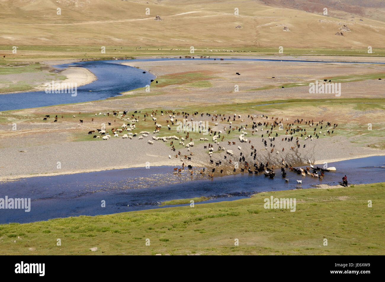 Mongolia, Central Asia, Ovorkhangai province, historical Orkhon valley ...