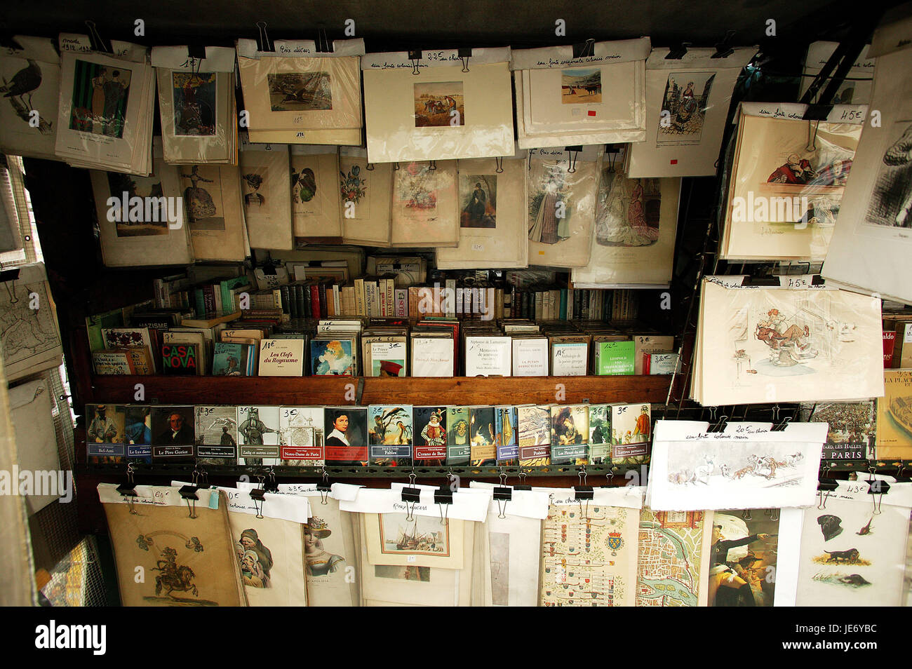 Books, second-hand bookshop, Bouquinist, Paris, France Stock Photo - Alamy