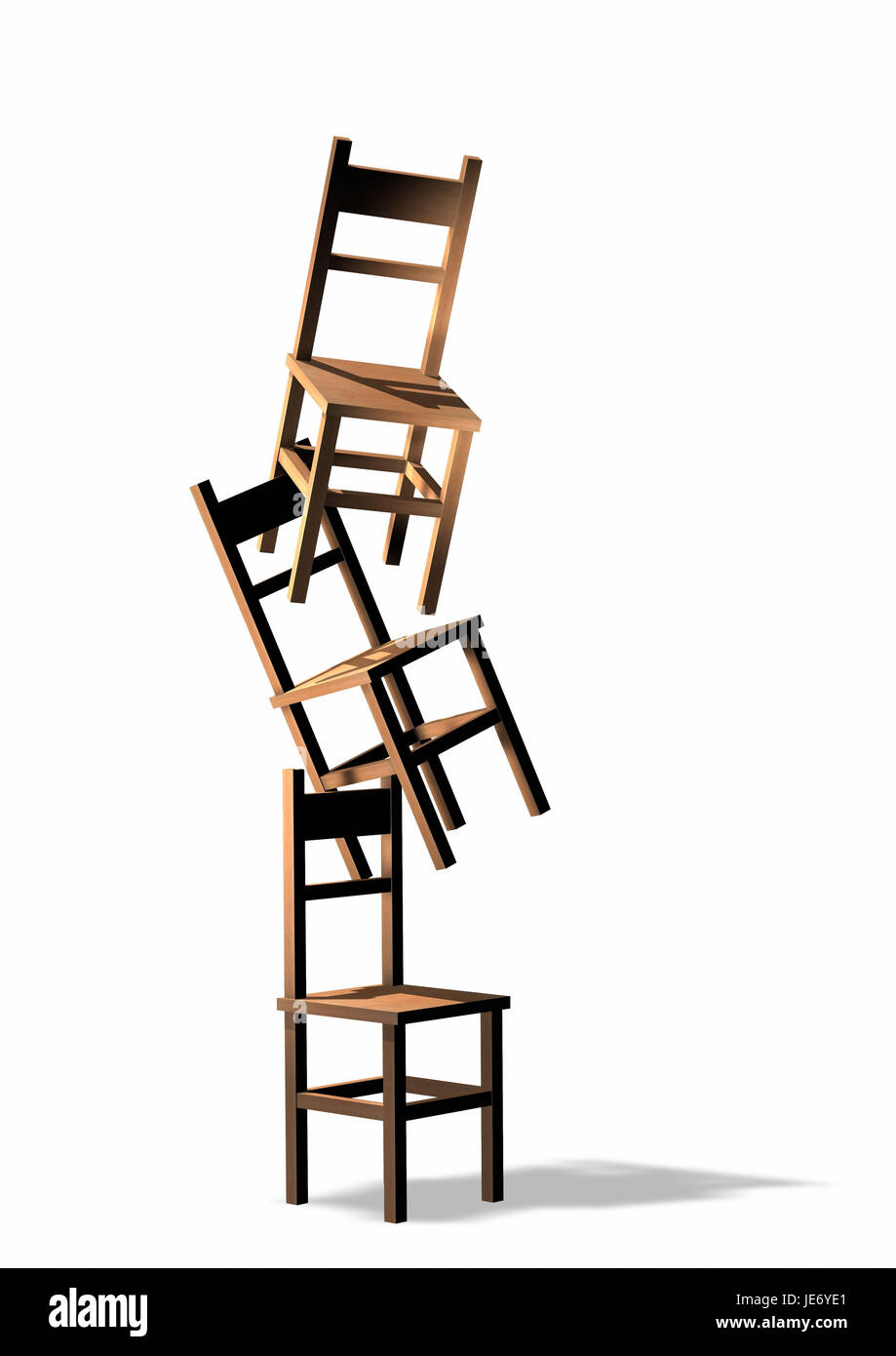 Piled chairs hi-res stock photography and images - Alamy