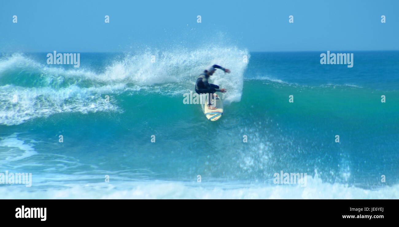 Bayonne, the Atlantic, surfer Stock Photo - Alamy