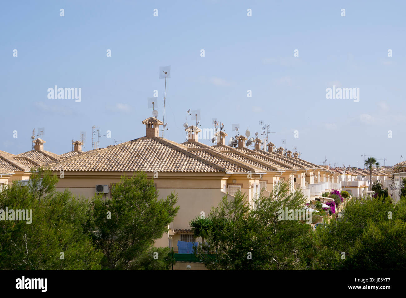 Rooftops in Spain Stock Photo - Alamy