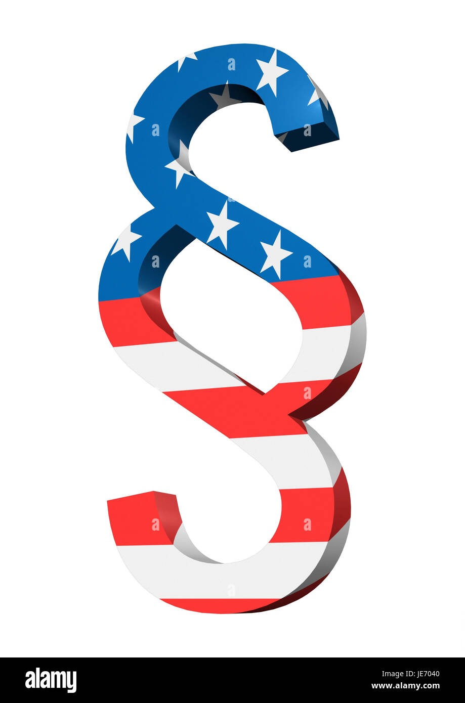 Paragraph characters in national colours the USA Stock Photo - Alamy