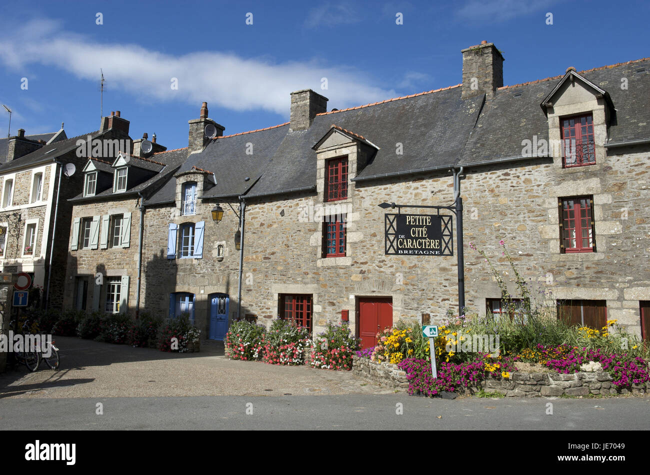 Europe, France, Brittany, Ile et Vilaine, The village Lehon Stock Photo ...