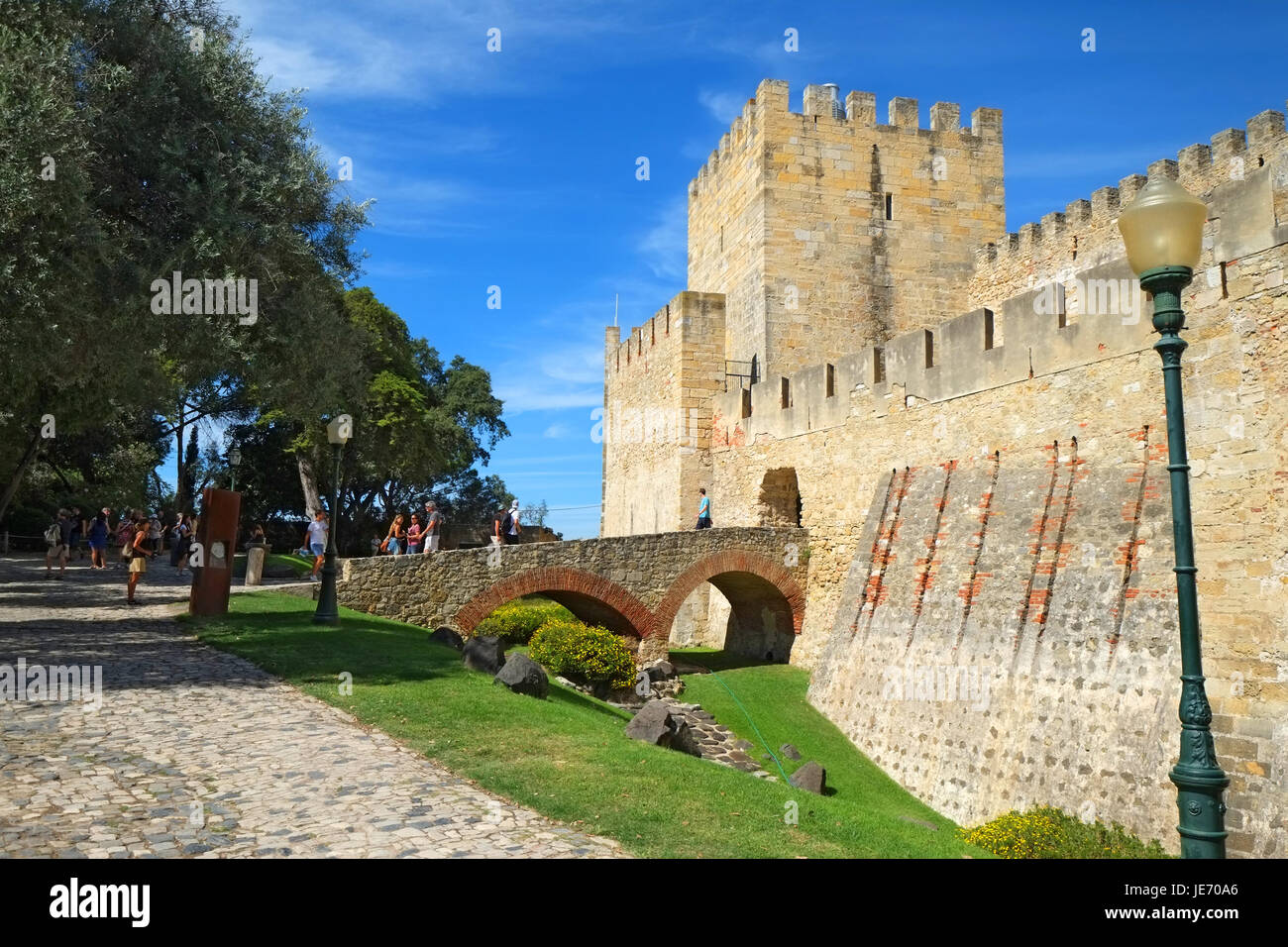 St. Jorge Castle Lisbon Portugal Moorish Stock Photo - Alamy