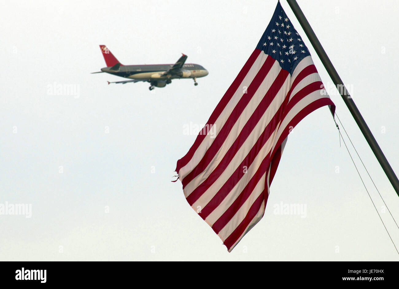 American flag flight hi-res stock photography and images - Alamy