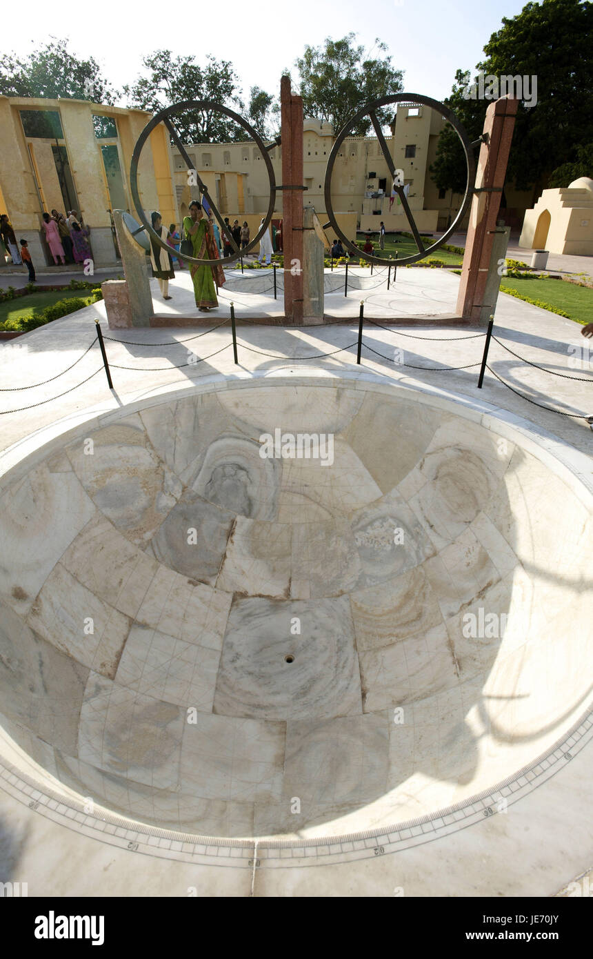 India, Rajasthan, Jaipur, Jantar Mantar, historical observatory, big ...