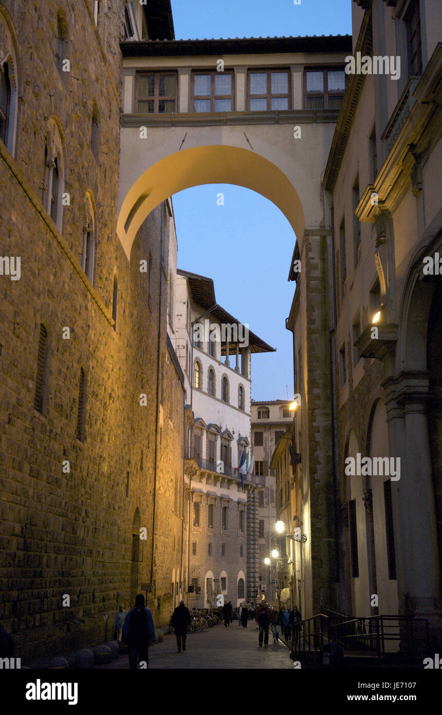 Italy, Tuscany, Florence, Galleria Degli Uffizi, via della Nina Stock ...