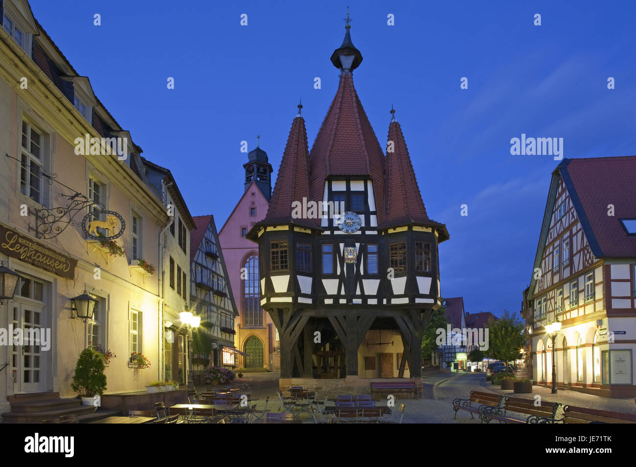 Germany, Hessen, south Hessian, ode wood, Michel's town, Old Town, city ...