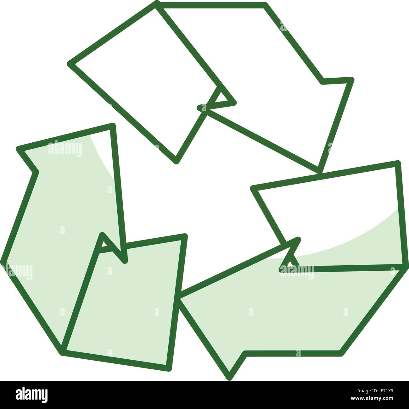 recycle arrows symbol icon vector illustration design Stock Vector ...