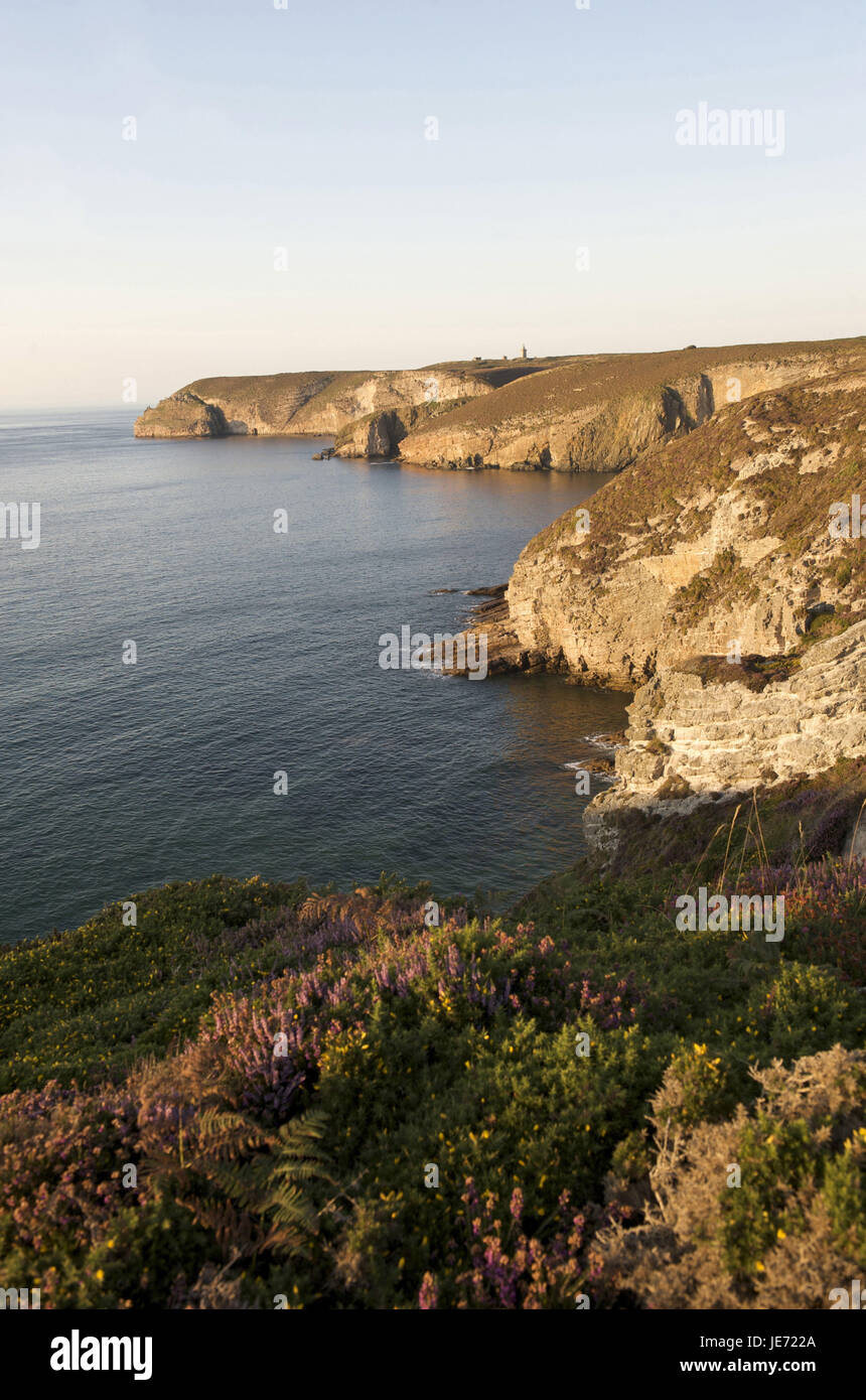 Europe, France, Brittany, Cote D' Emeraude, Cap Frehel, coastal scenery ...