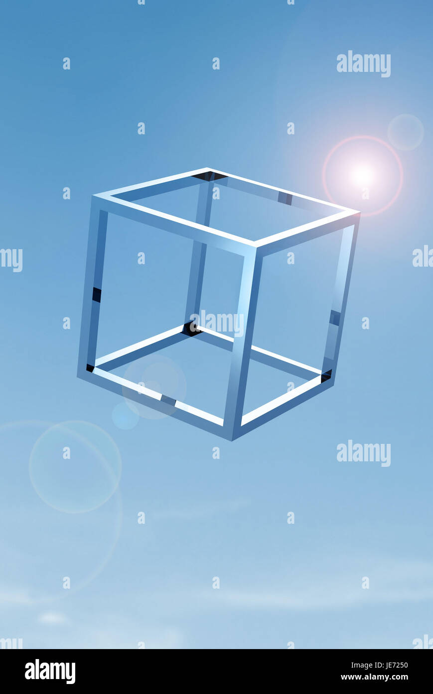 Borders, cubes, floating Stock Photo - Alamy