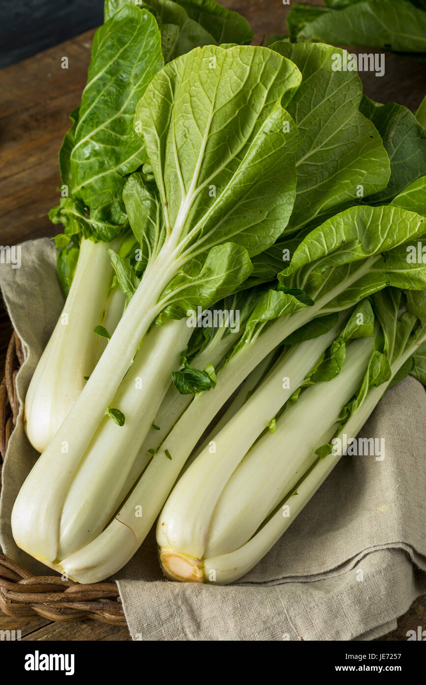 Raw Green Organic Bok Choy Healthy Fresh Vegetable Stock Photo - Alamy