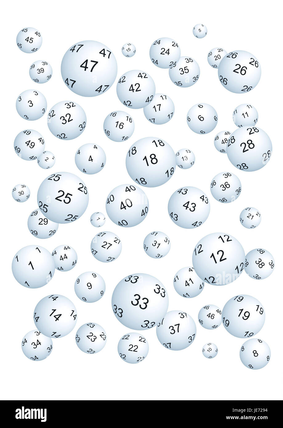 Lotto Numbers Cut Out Stock Images & Pictures - Alamy