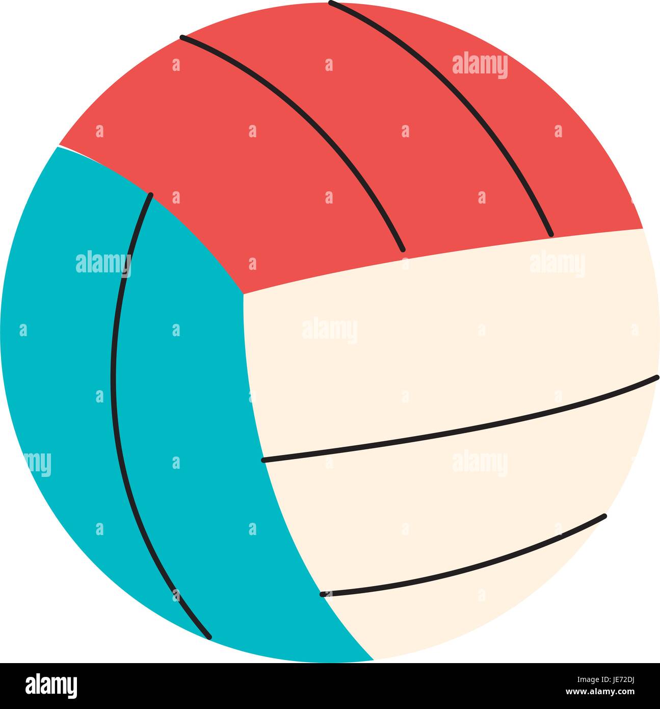 volleyball balloon isolated icon vector illustration design Stock ...