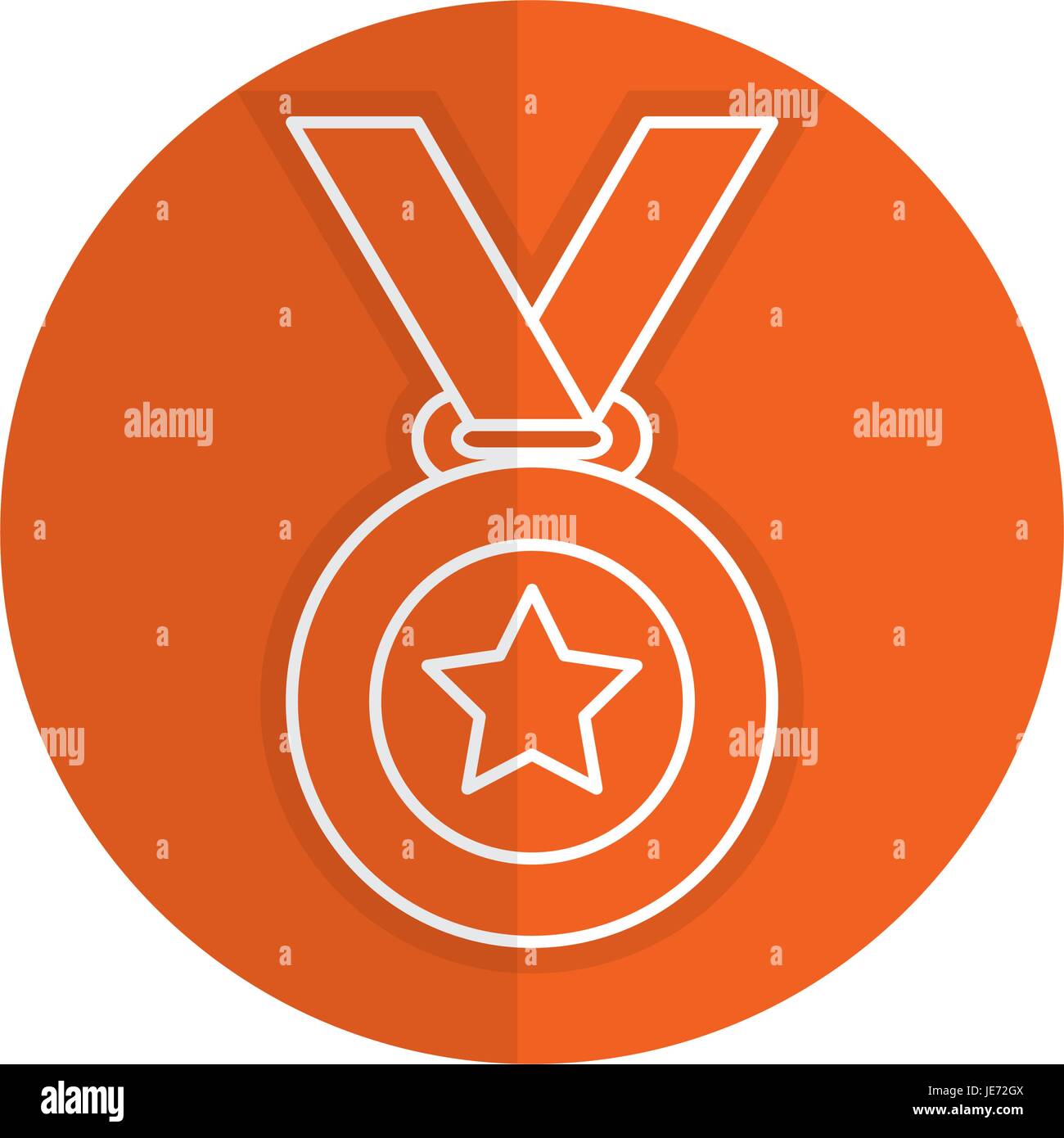 champion medal with star vector illustration design Stock Vector Image ...